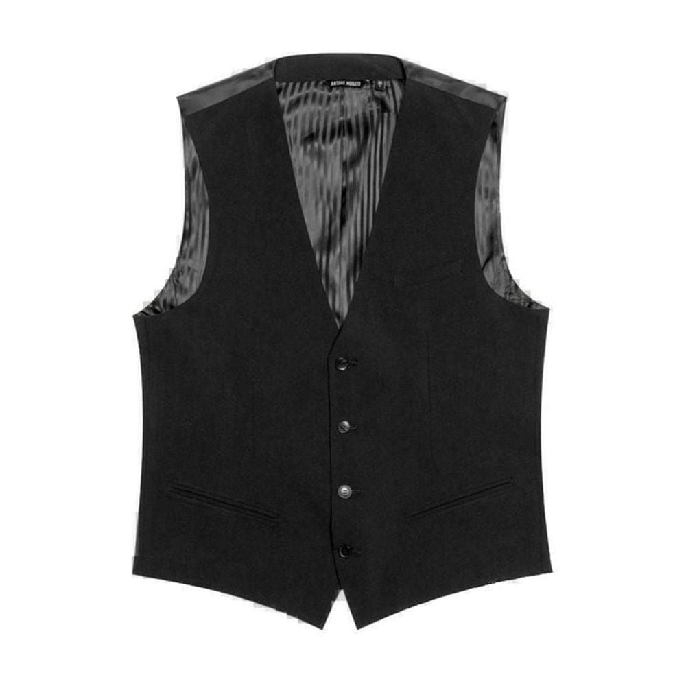 Black Polyester Vest - Walmart.com