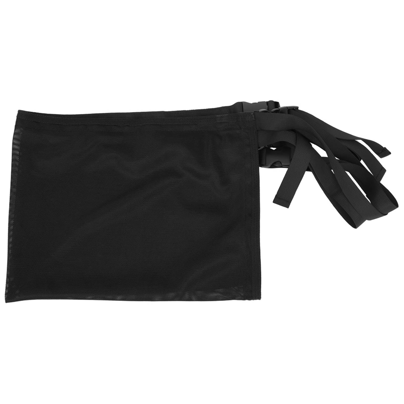 Black Polyester Webbing Car Ceiling Mesh Storage Bag Handle Fixed ...