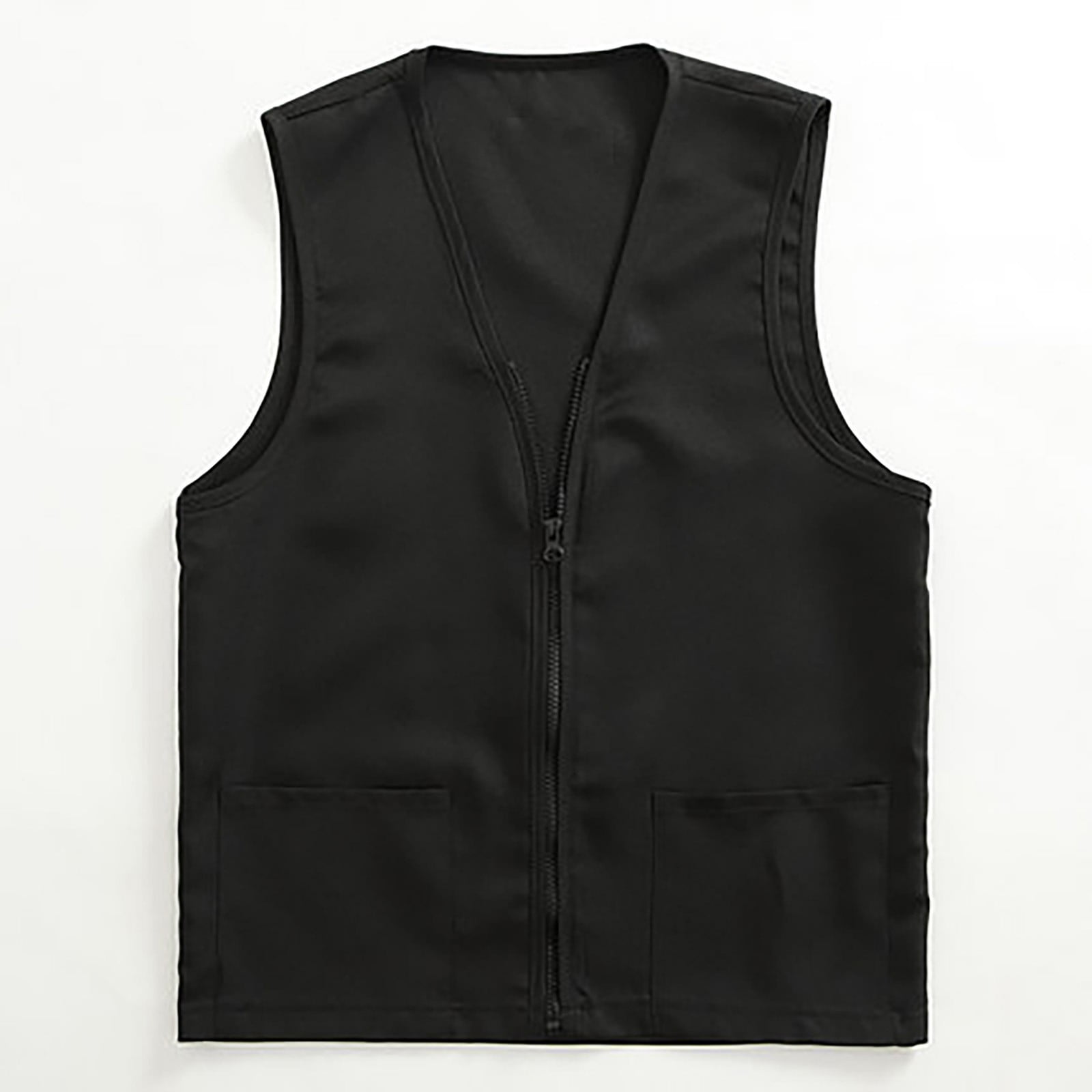 Black Polyester Workwear Heart Heart Work Women's Outerwear Vests ...
