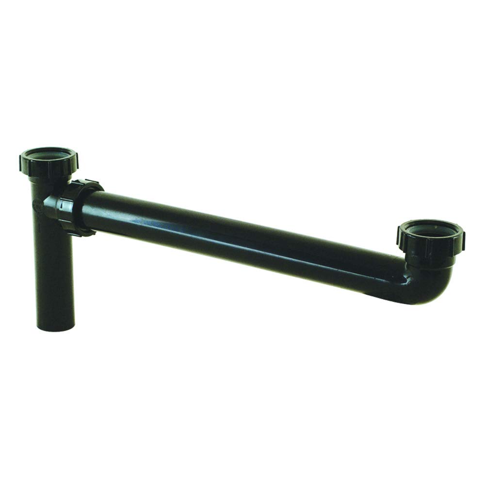 Black Polypropylene 1-1/2 x 16 Kitchen Sink Waste Outlet, with Tee and ...