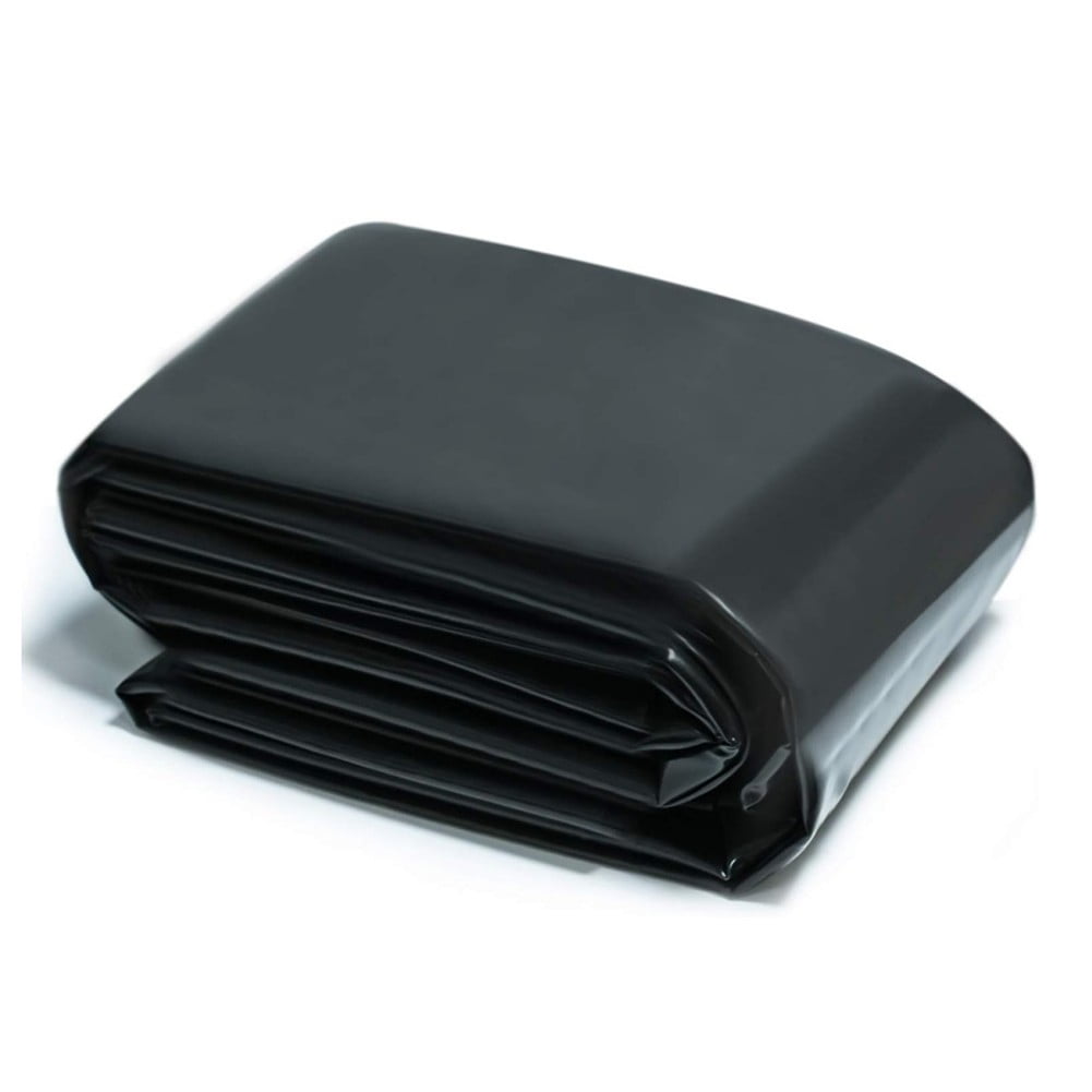 Black Pond Liner 7x7ft PE Material Waterproof Membrane for Garden Fish ...