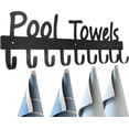 Black Pool Towel Rack Outdoor Towel Rack for Pool Towel Hooks Towel ...