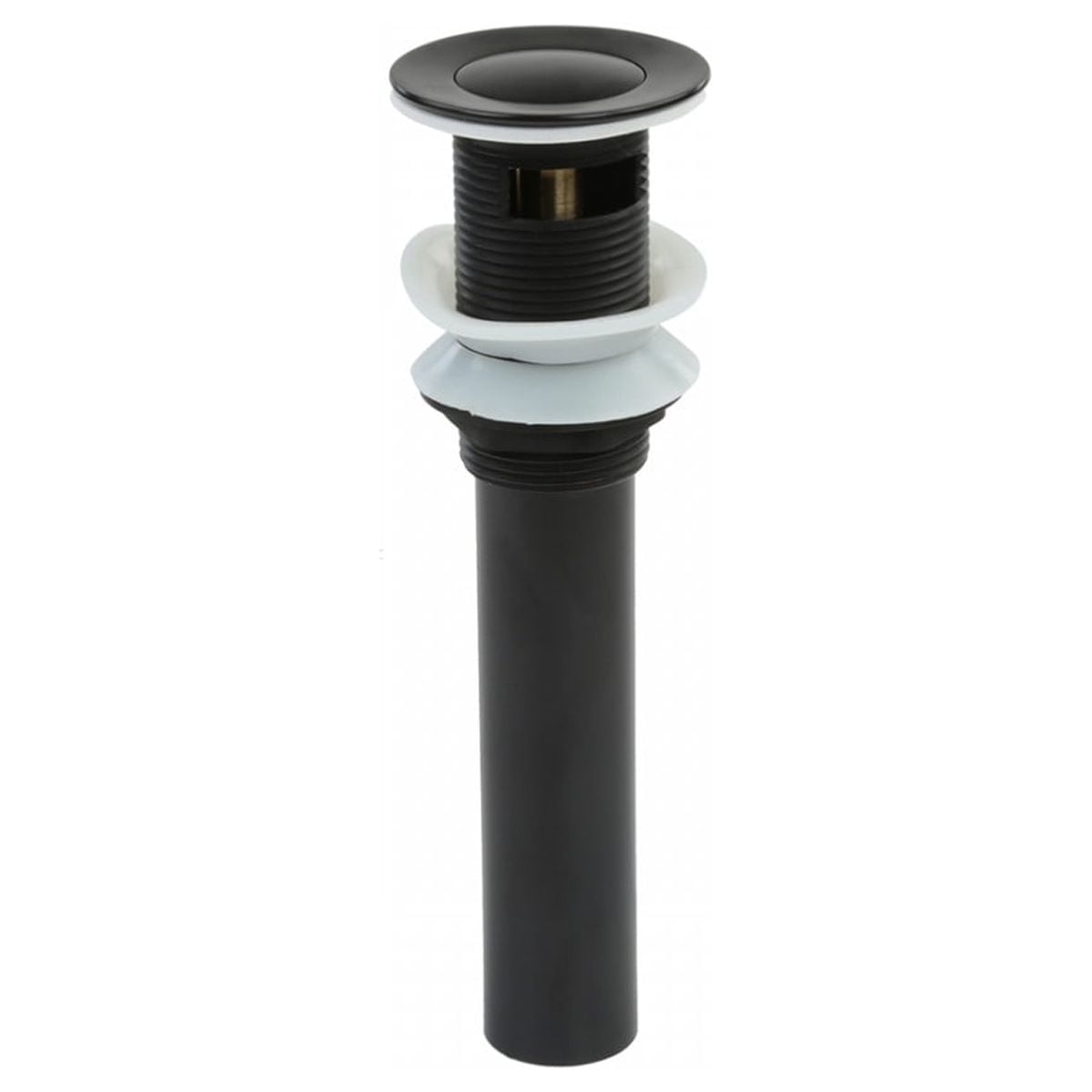 Black Pop Up Sink Drain w/Overflow Standard 1 1/4" OD Pipe and fits 1 3 ...