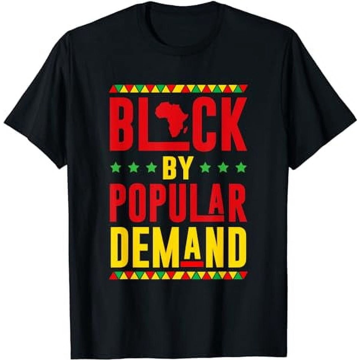 Black Popular Demand African American Melanin Black History T-Shirt ...