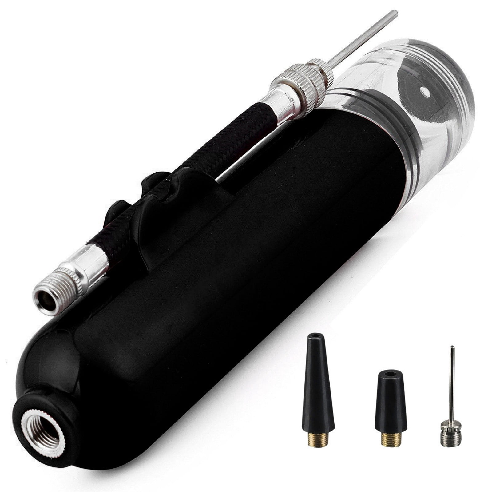Black Portable Dual Action Air Pump Mini Ball Pump For Football ...