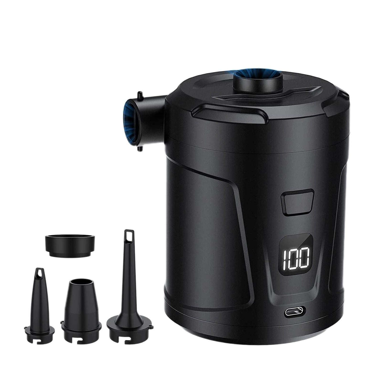 Black Black Portable Outdoor Camping Inflatable Pump 5200Mah Electric ...