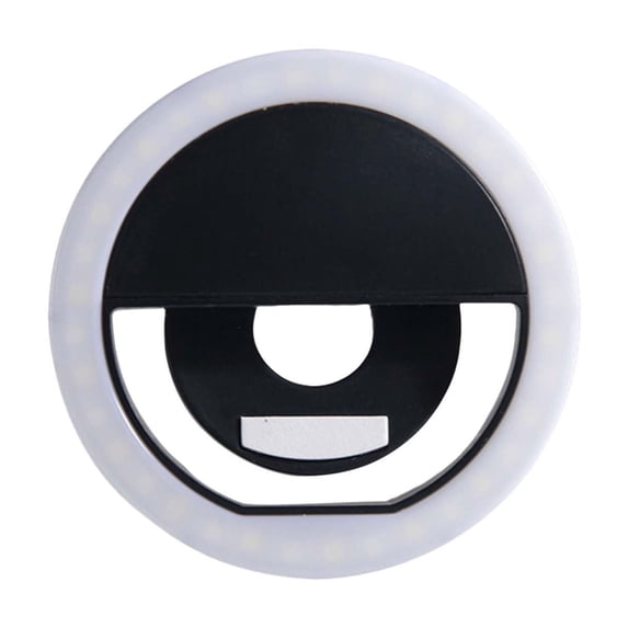Black Portable Ring Light With Tripod, Selfie Fill Light For Phone ...