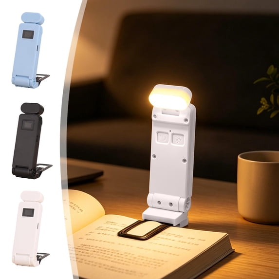Black Portable USB Rechargeable Clip On Desk Lamp, Eye Friendly ...