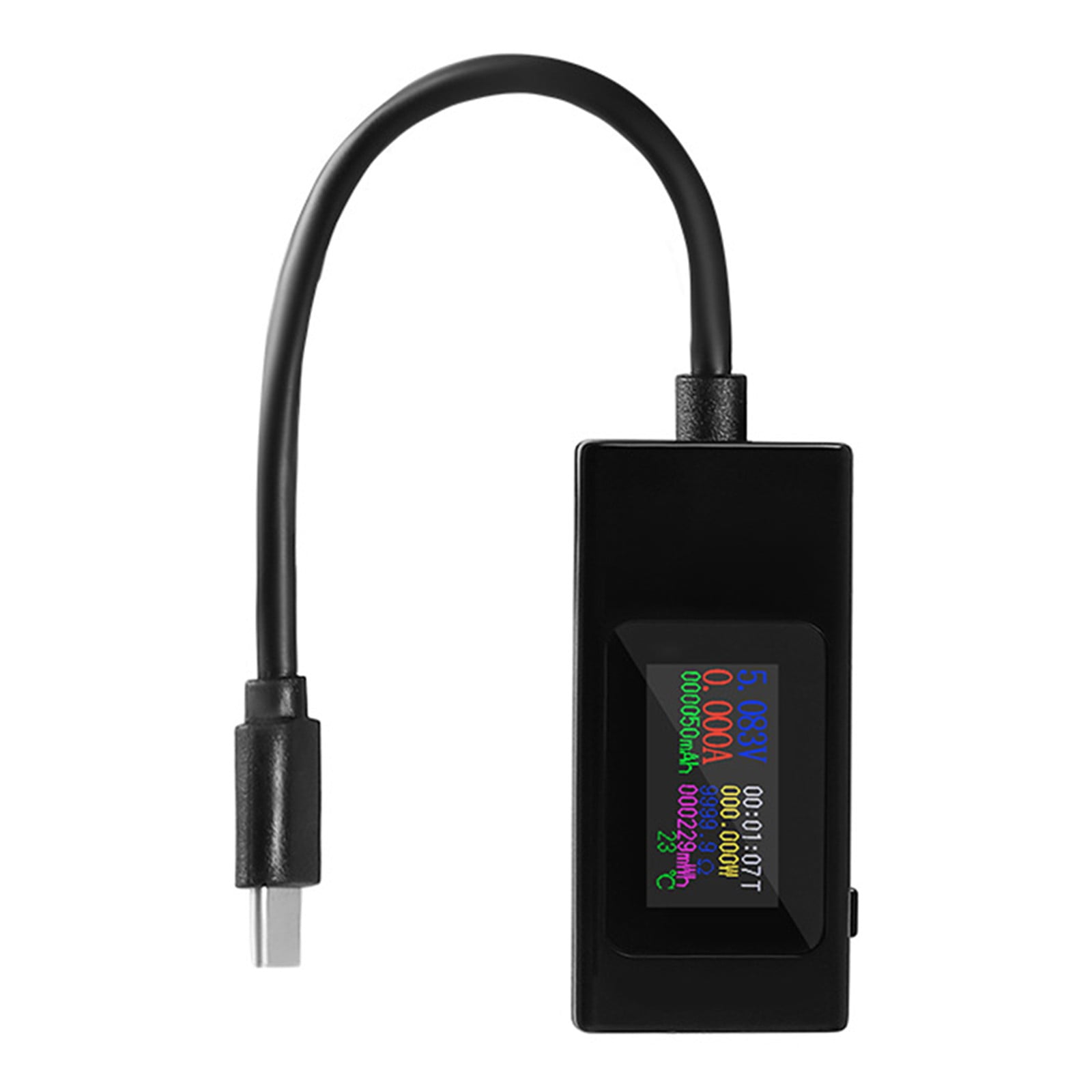 Black-Portable Usb C Tester Kws-066C Voltage/Current/Power Meter For ...