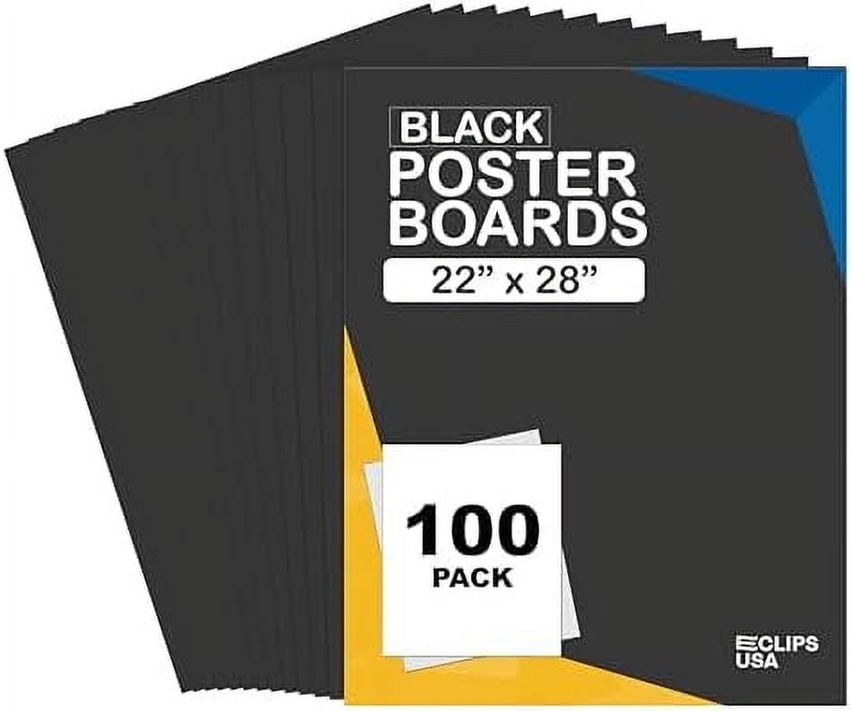 Black Poster Board Bulk, Black Poster Paper 22x28, Large Poster Board ...