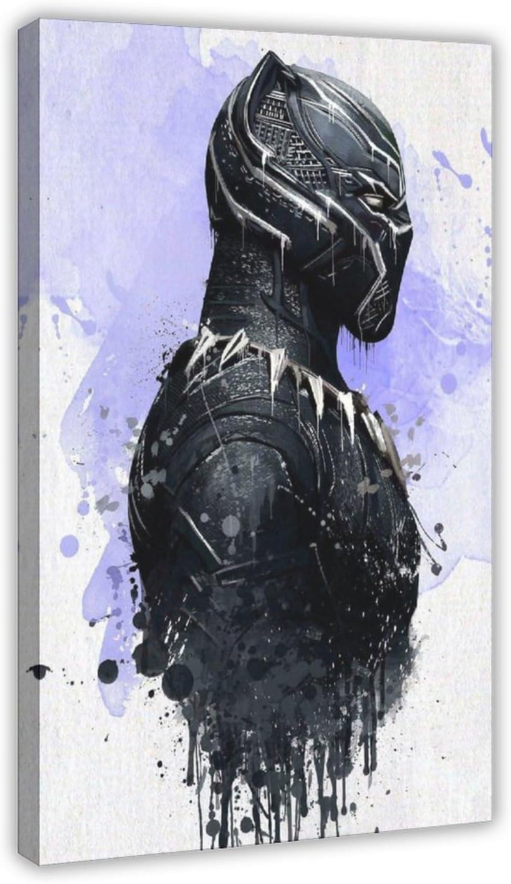 Black Poster Panther Movie Poster 2 Canvas Poster Wall Art Decor Print ...