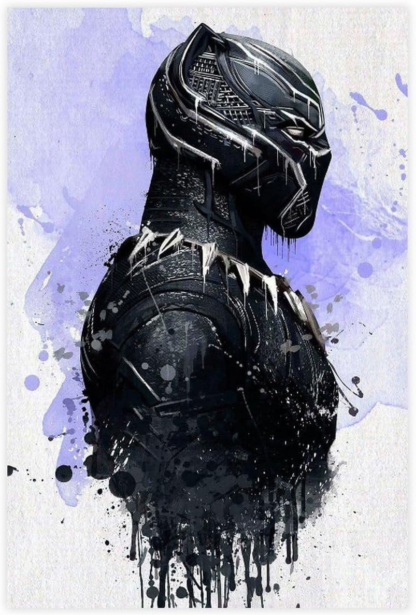 Black Poster Panther Movie Poster 2 Canvas Poster Wall Art Decor Print ...
