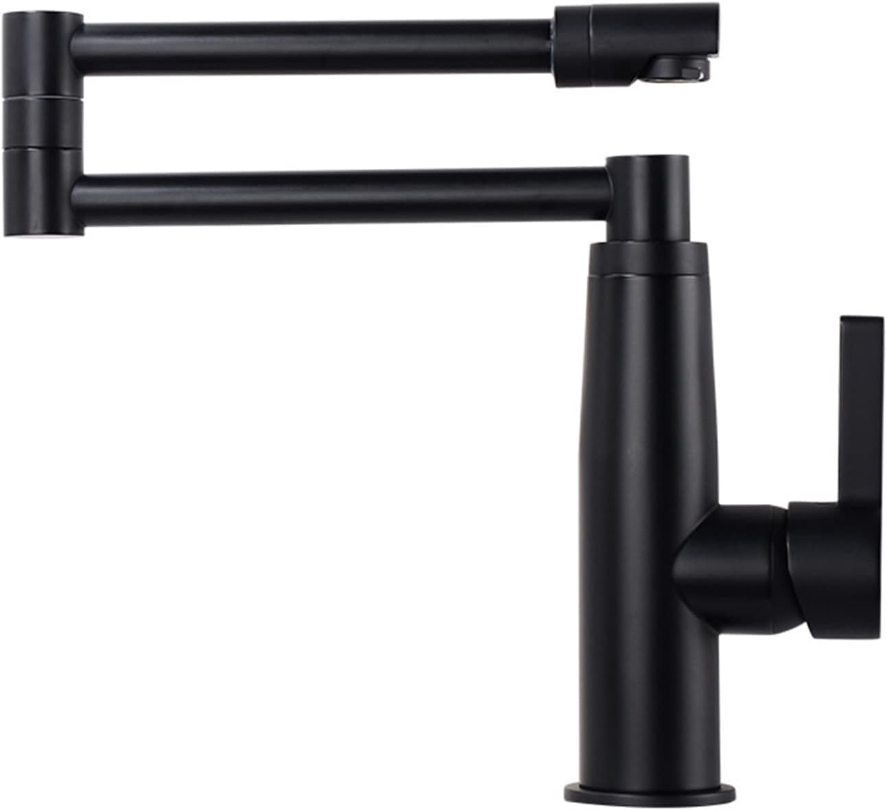 Black Pot Filler Faucet, Brass Folding Kitchen Faucet, Deck Mount ...