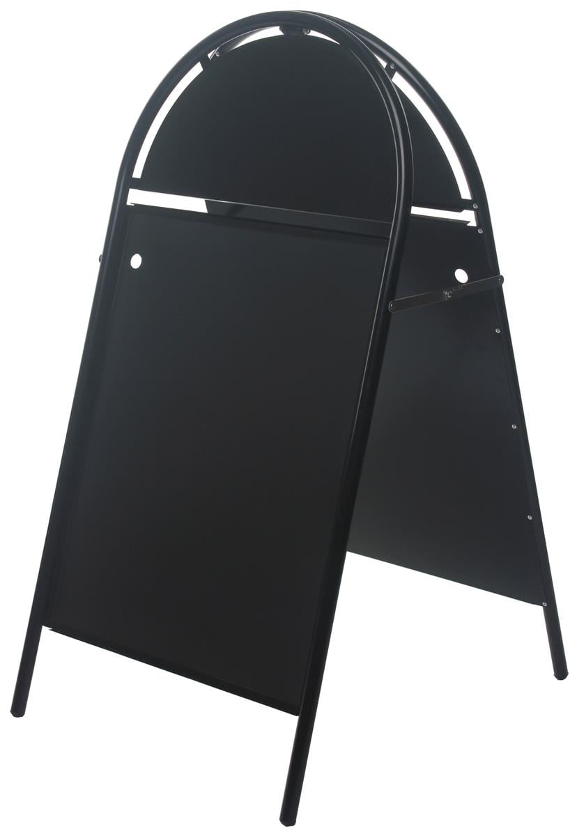 Black Powder Coated Steel A-Frame Sidewalk Sign Displays 24 x 36-Inch ...