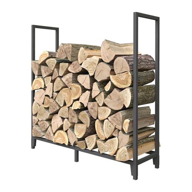 Black Powder Coated Steel Log Rack - Walmart.com