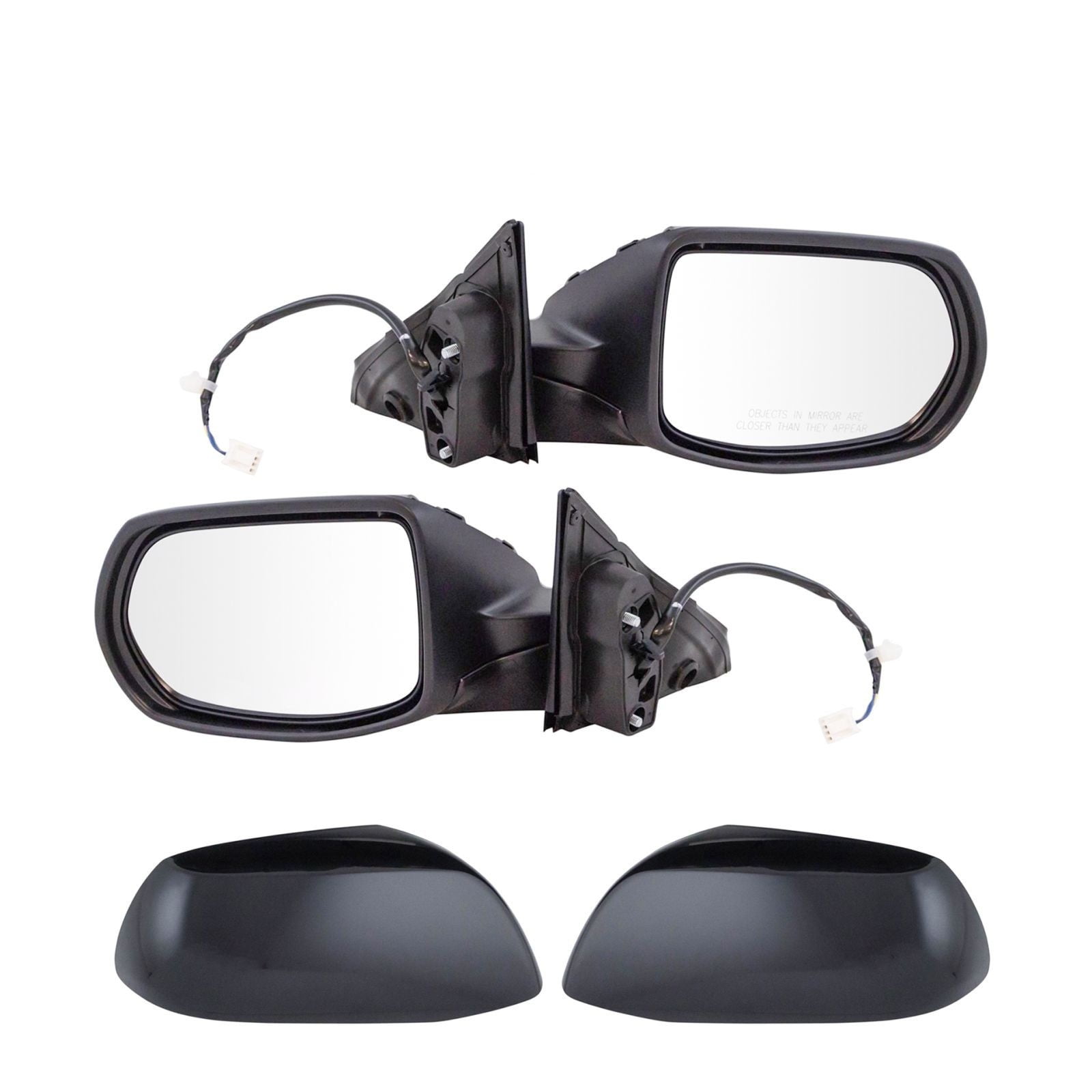 Black Power Adjustable Mirror Kit for 2016-2018 for Honda for HR-V ...