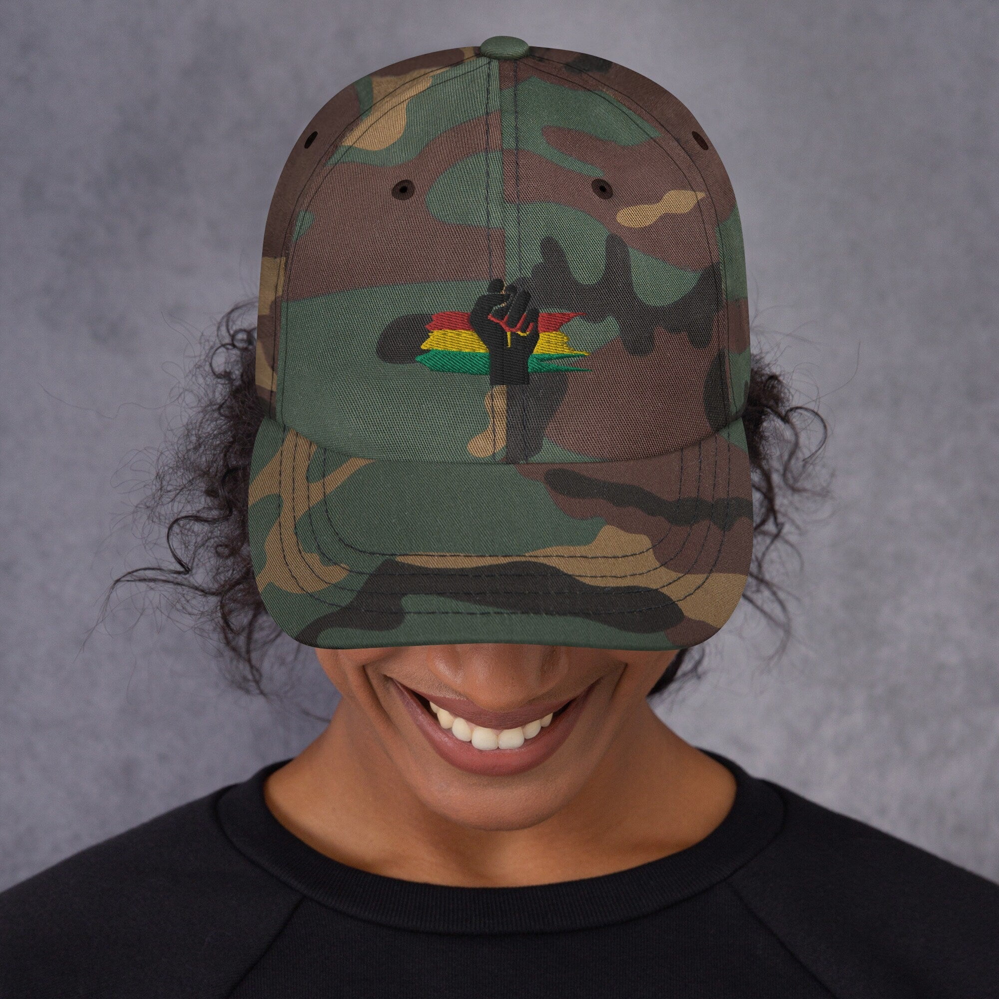 Black Power Embroidered Hat, Juneteenth Hat, Custom Dad Cap - Walmart.com