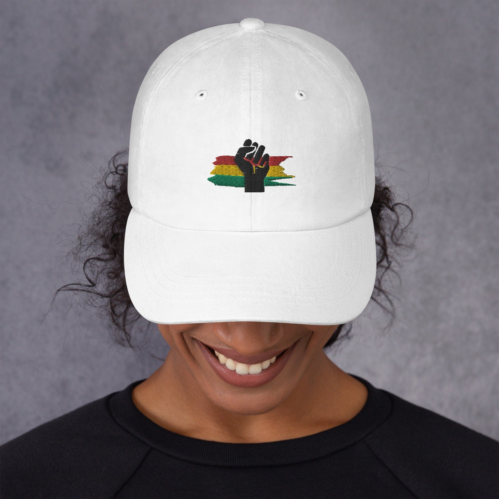 Black Power Embroidered Hat, Juneteenth Hat, Custom Dad Cap - Walmart.com