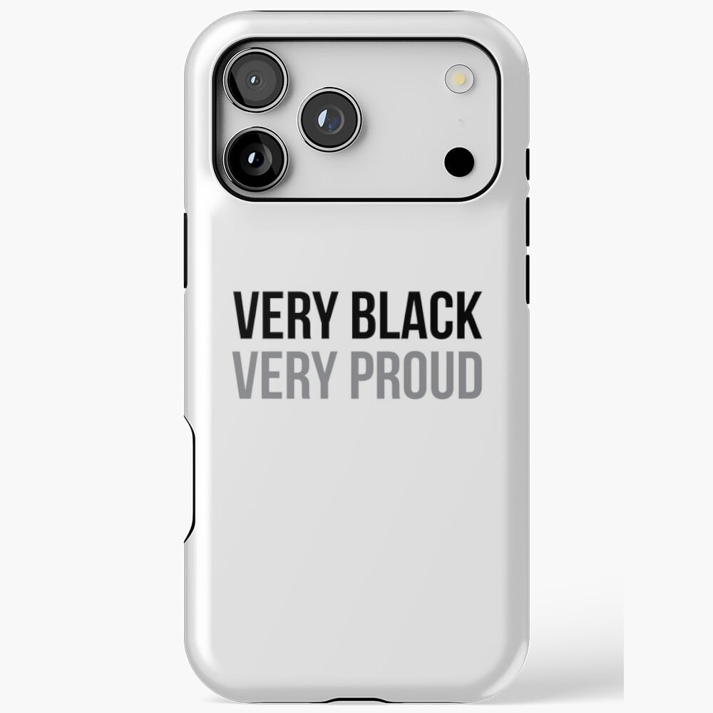 Black Power Very Proud African American Graphic Art iPhone Case 17 16 ...