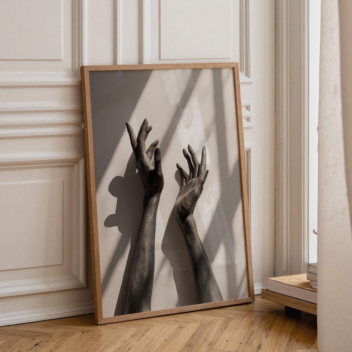Black Power Wall Art, Afrocentric Strength Illustration, Modern ...