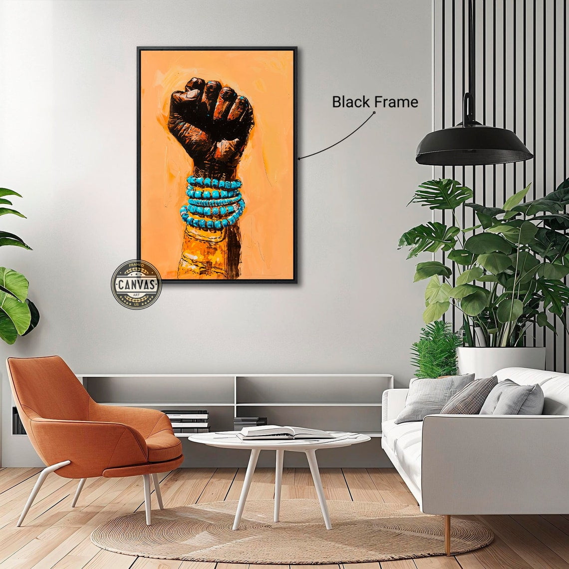 Black Power Wall Art Empowering African American Poster Cultural Symbol ...