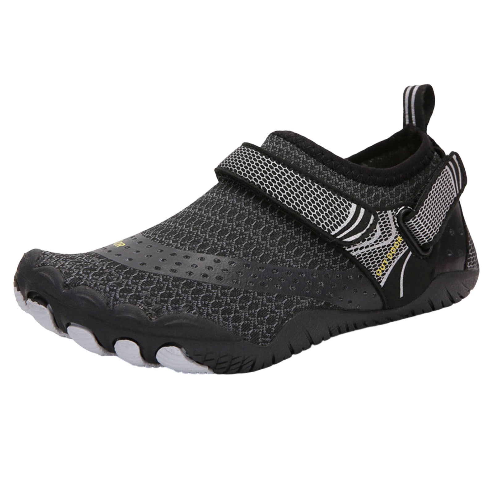 Black Pre Teen Unisex Quick Dry Water Shoes Soft Sole Barefoot Beach ...