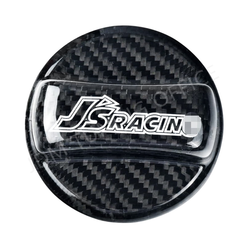 Black-Precious Carbon Fiber Car Oil Filler Cover, Modified Cap, Fuel ...