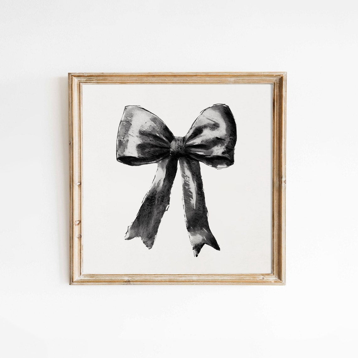 Black Preppy Bow Square Aesthetic Teen Room Decor College Apartment ...