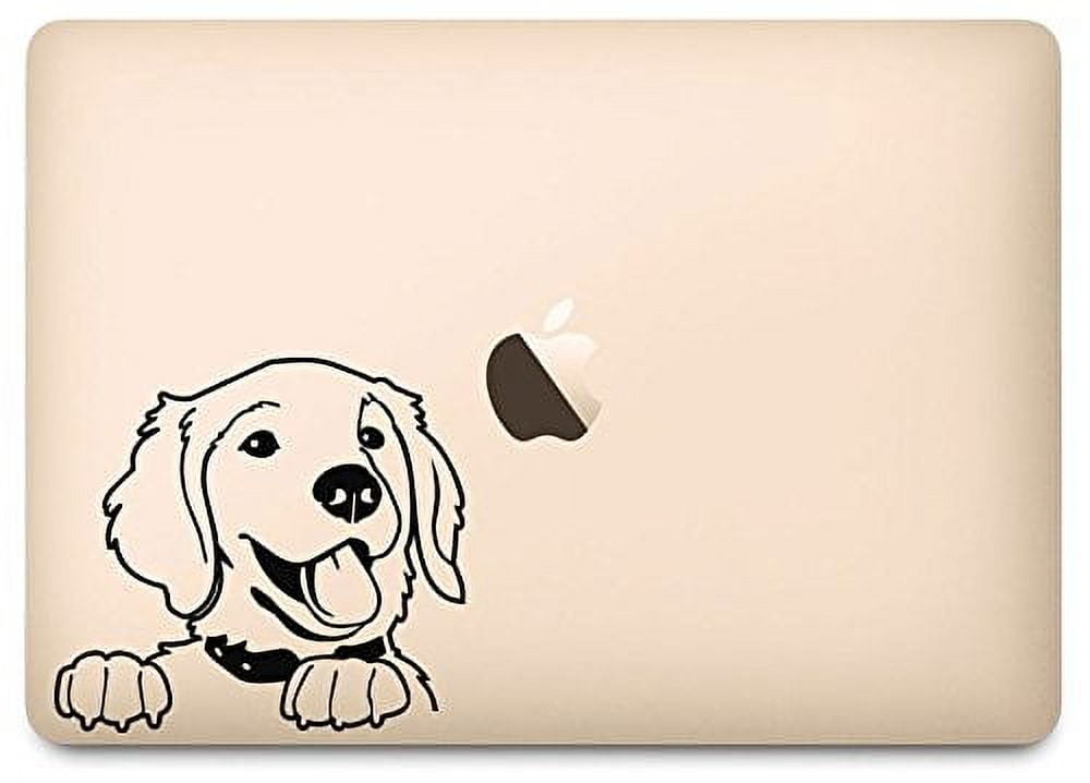 Black Prince the Golden Retriever Decal for 12" Macbook - Walmart.com