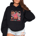 Black Print Graphic Sweatshirt hoodie Daily Camping BFF Crew Outfit ...