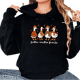 Black Print Hoodie Sweatshirt Shirts S-2XL Feather Weather Friends ...