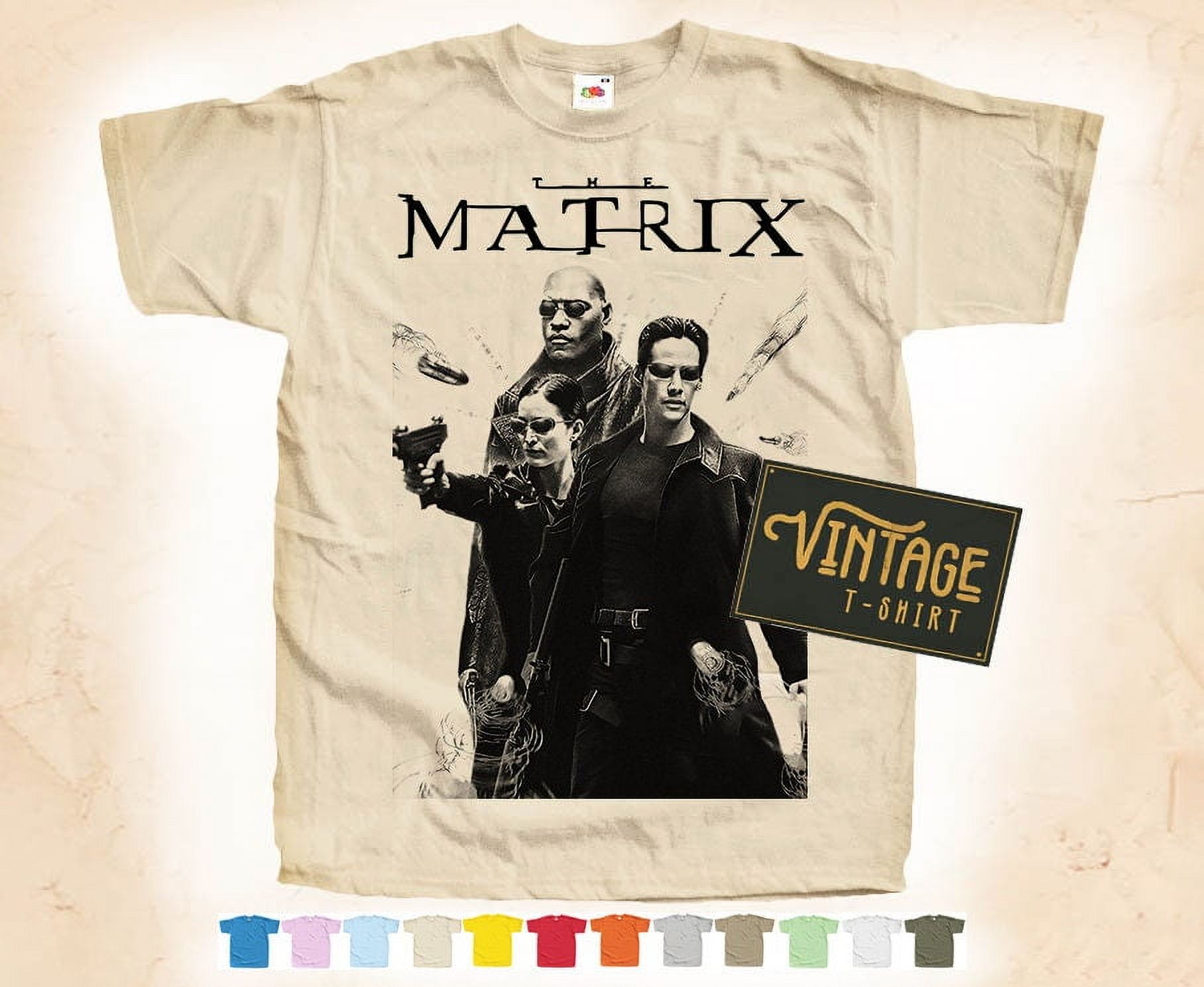 Black Print: MATRIX ver.3 T shirt Tee Vintage Poster - Walmart.com