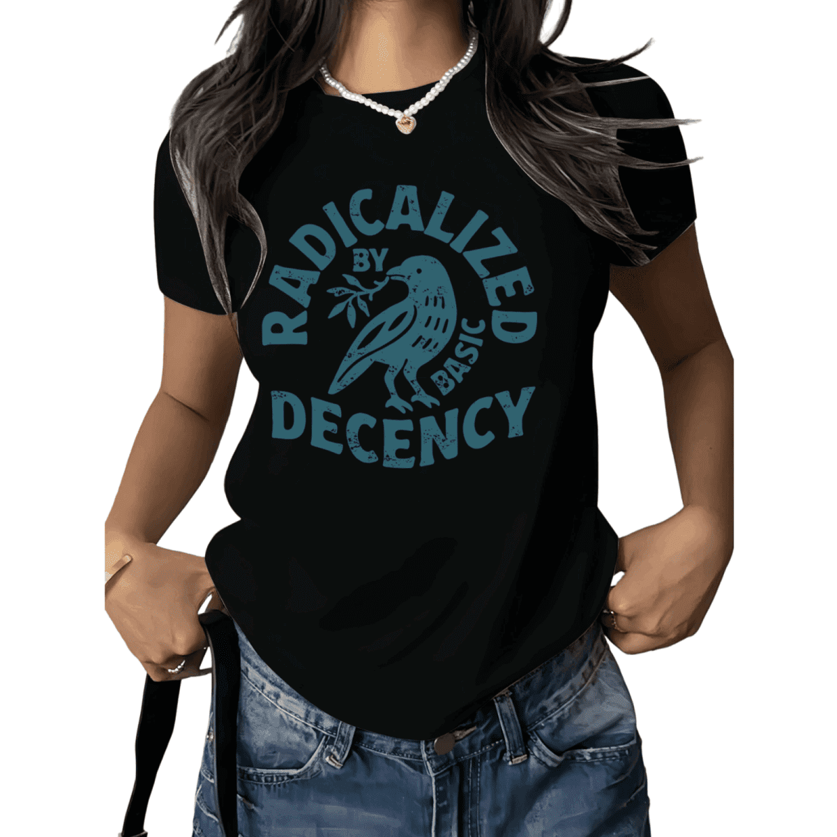 Black Print T Graphic Tees Vintage Bird Graphic Tee Radicalized By ...