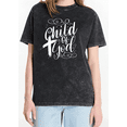 Black Print Tshirt Child of God Christian Cross Calligraphy Graphic ...