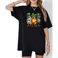 Black Print Tshirt Graphic Tees Shirts with St Patricks Day Cute ...