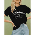 Black Print Tshirt Mountain Graphic Tees Faith Shirts for Outdoor ...
