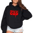 Black Print hoodie Graphic Sweatshirt S-2XL Child Of God Trendy Red ...