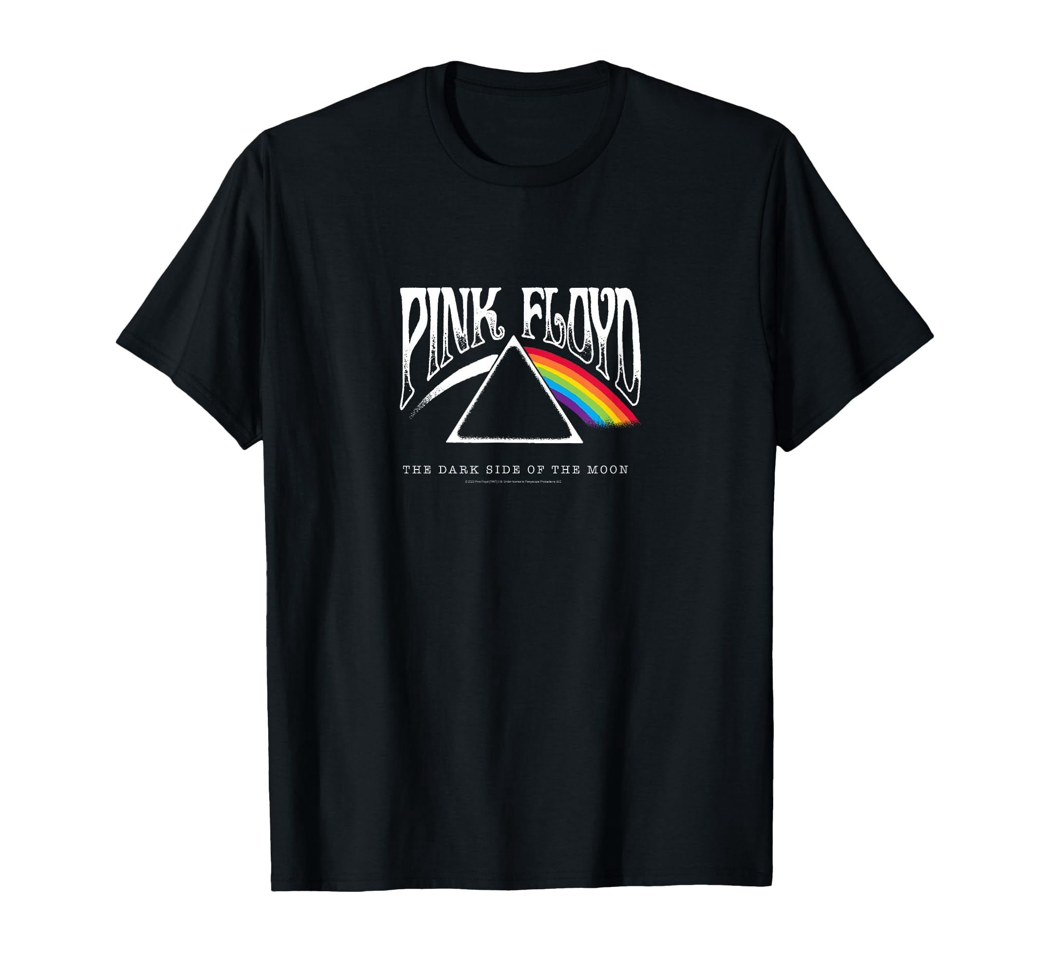 Black Prism Graphic T-Shirt Featuring Pyramid and Rainbow Design for ...