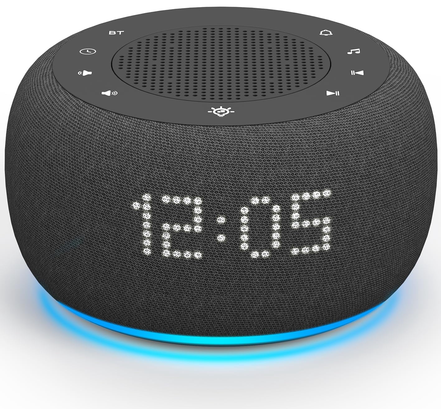 Black Pro (Rechargeable + Bluetooth) 3-in-1 Sound Machine with Alarm ...