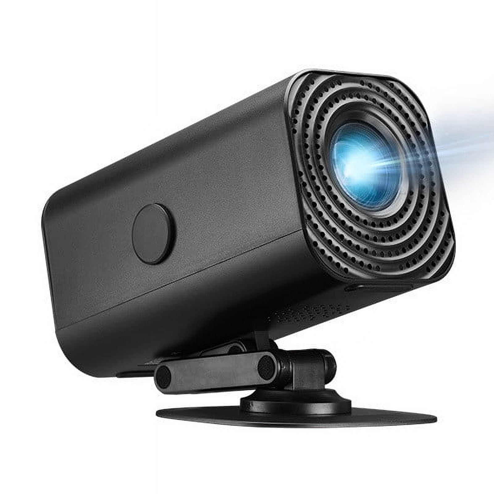 Black Projector Supports Wired Wireless Screen Mirroring Built-In Wifi ...