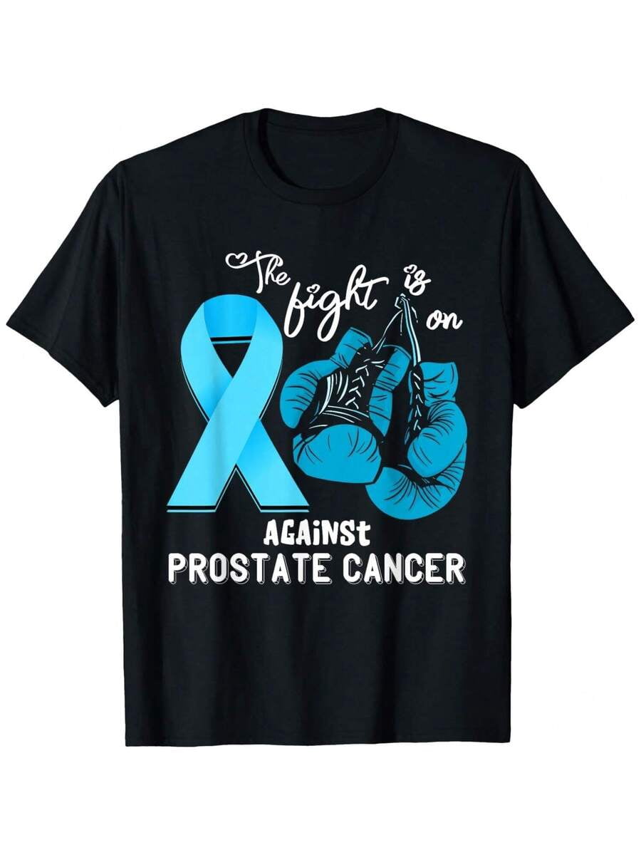 Black Prostate Cancer Awareness T-Shirt, Warrior Fight Is On Graphic ...