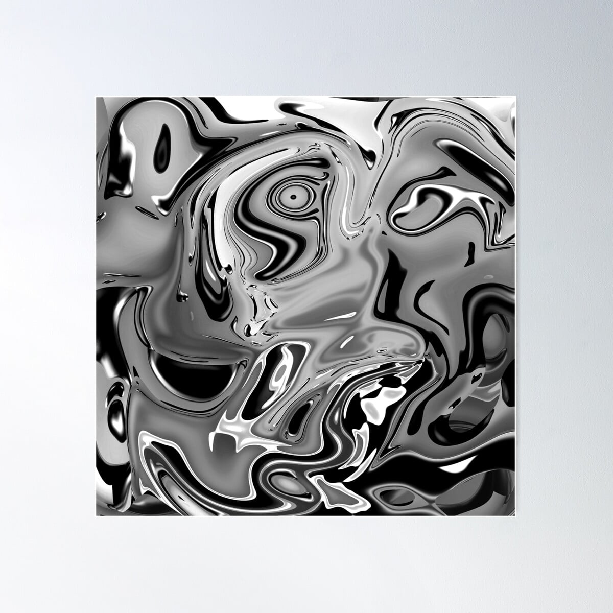 Black Psycedelic Colorful Summer Vibes Swirl Marble Abstract Fantasy ...