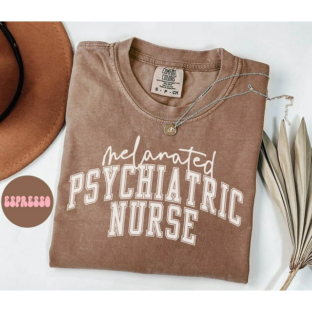 Black Psychiatric Nurse Shirt, Black Psychiatric Nurse Gifts, Black ...