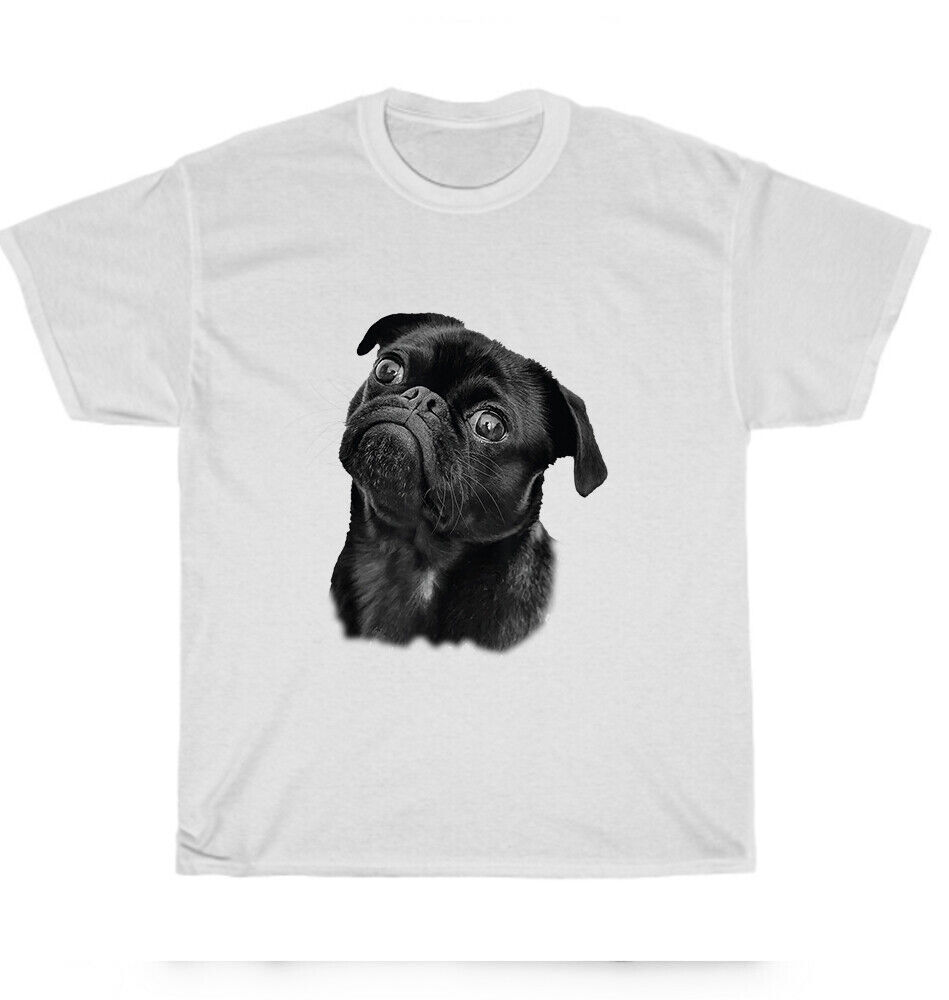 Black Pug Dog Pet Animal Lover T-Shirt Cute Pug Unisex Tee Gift For Mom ...