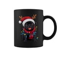 Black Pug Dog Tree Christmas Lights Xmas Women Coffee Mugs - Walmart.com
