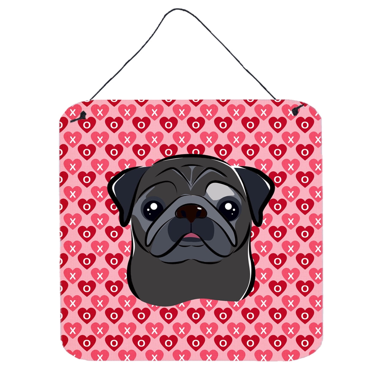 Black Pug Wall or Door Hanging Prints - Walmart.com