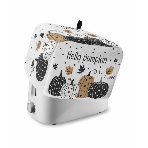Black Pumpkin Toaster Cover 4 Slice, Large Kitchen Appliance Covers ...