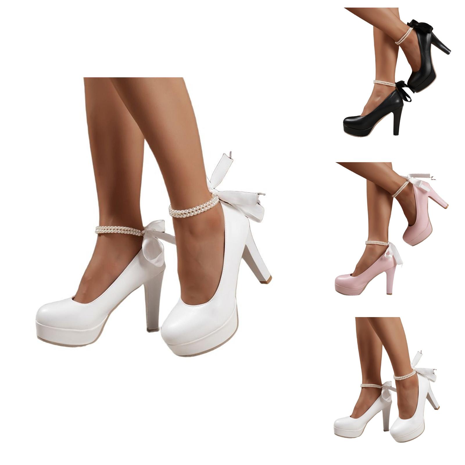 Black Pumps for Women Mary Jane Heel Flats - French Vintage Square Toe ...