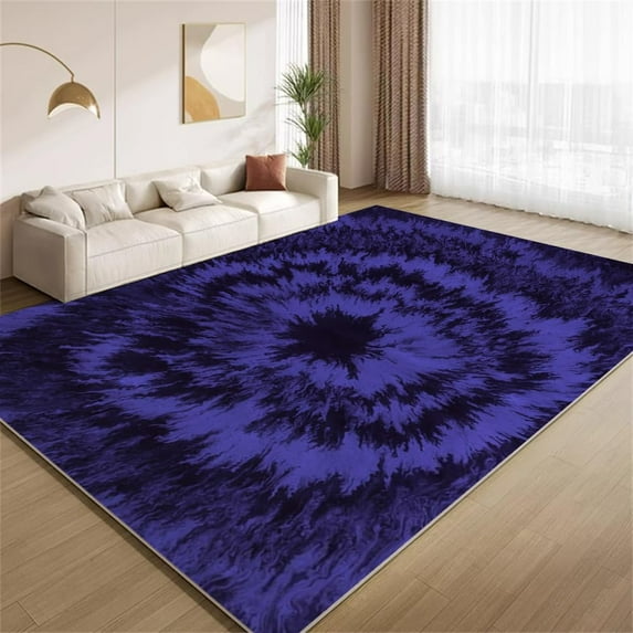 Black Purple Explosion Lines Area Rugs, Abstract Modern Art Entryway ...