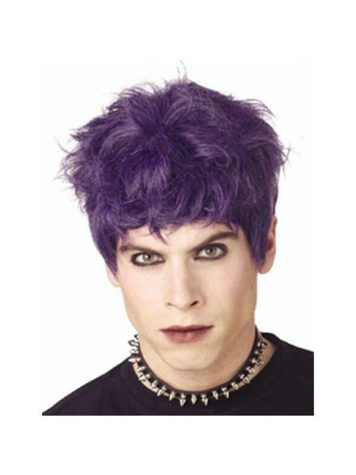 Black & Purple Mod Monster Wig - Walmart.com